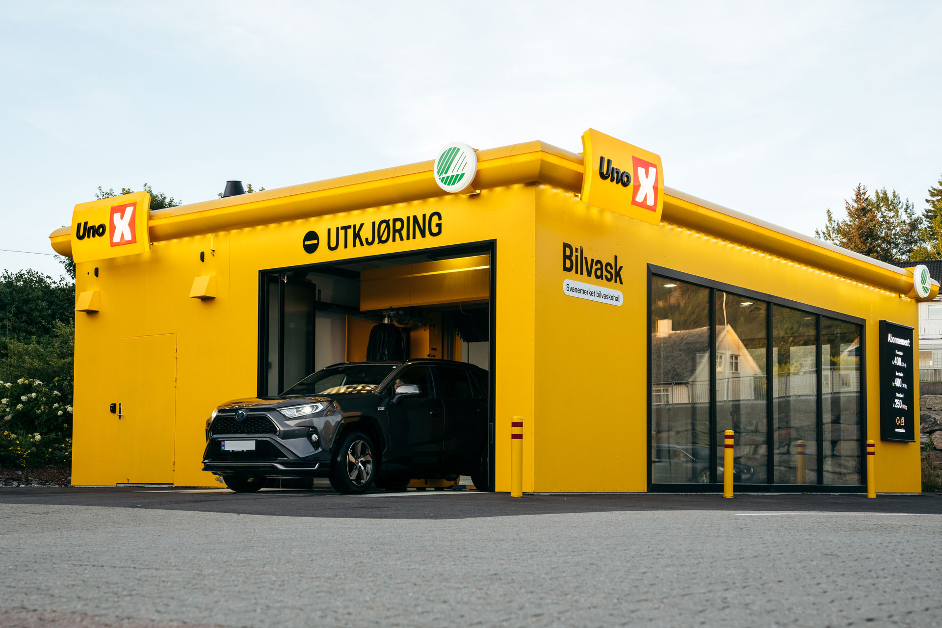 Billig lynlading, Svanemerket bilvask og drivstoff