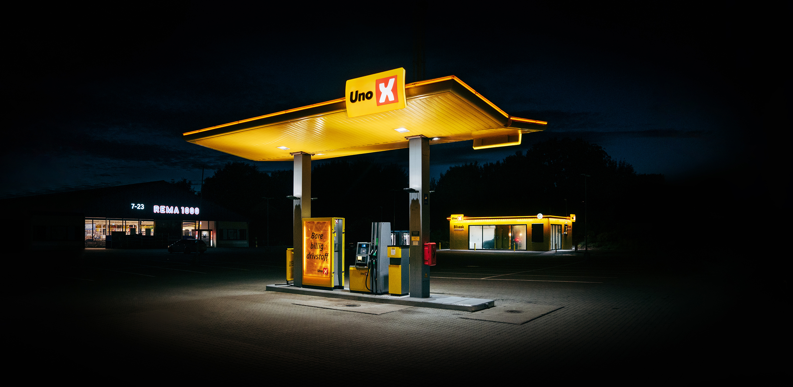 Miljøvennlig bilvask, billig lynlading og drivstoff - Uno-X